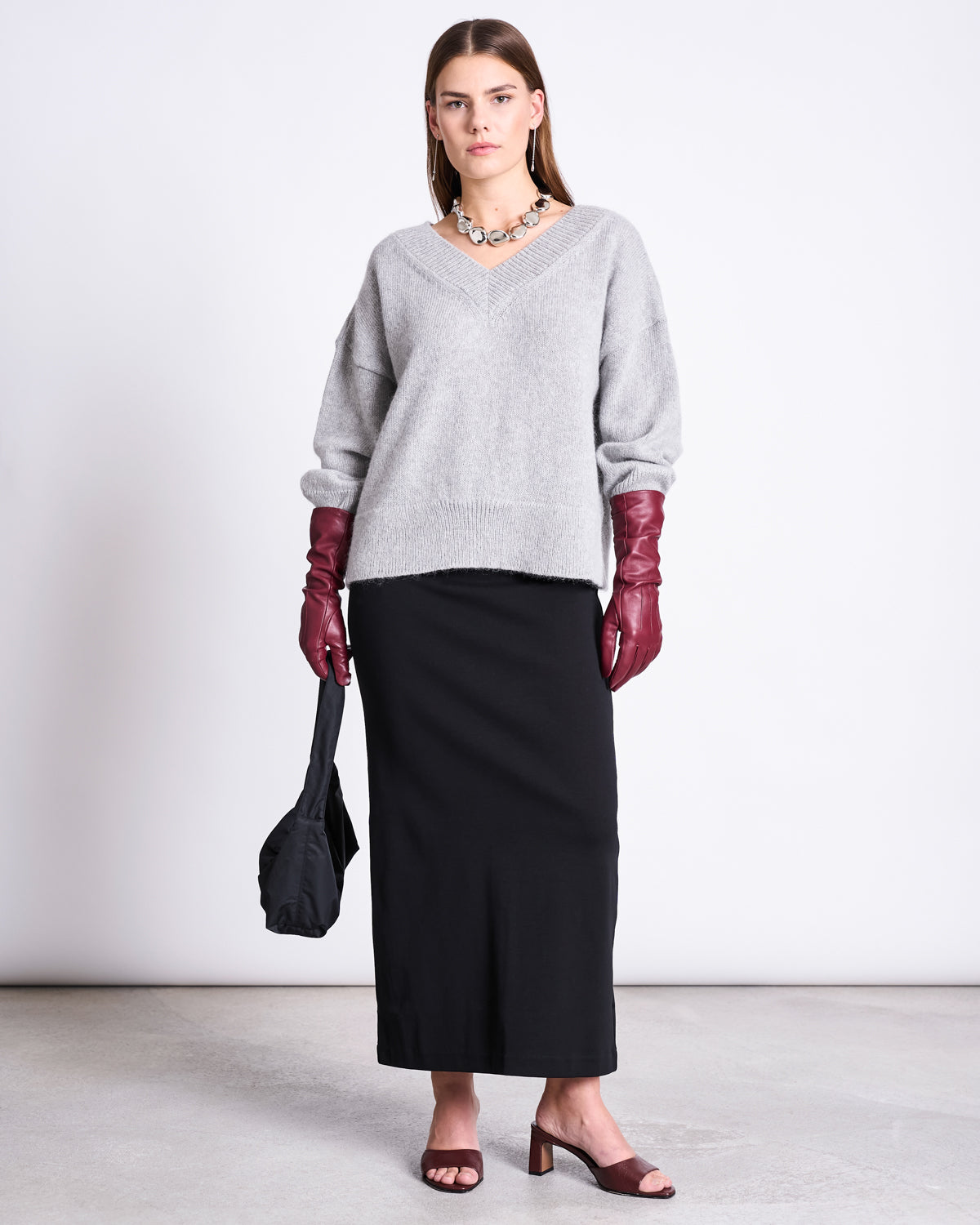 MAXI SKIRT BURNITA BLACK GOTS – JAN 'N JUNE