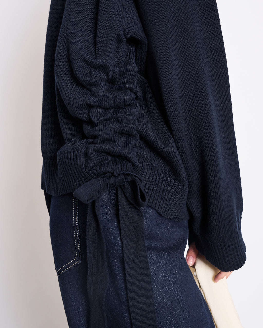 TIE SWEATER CAPER NIGHTFALL GOTS – JAN 'N JUNE