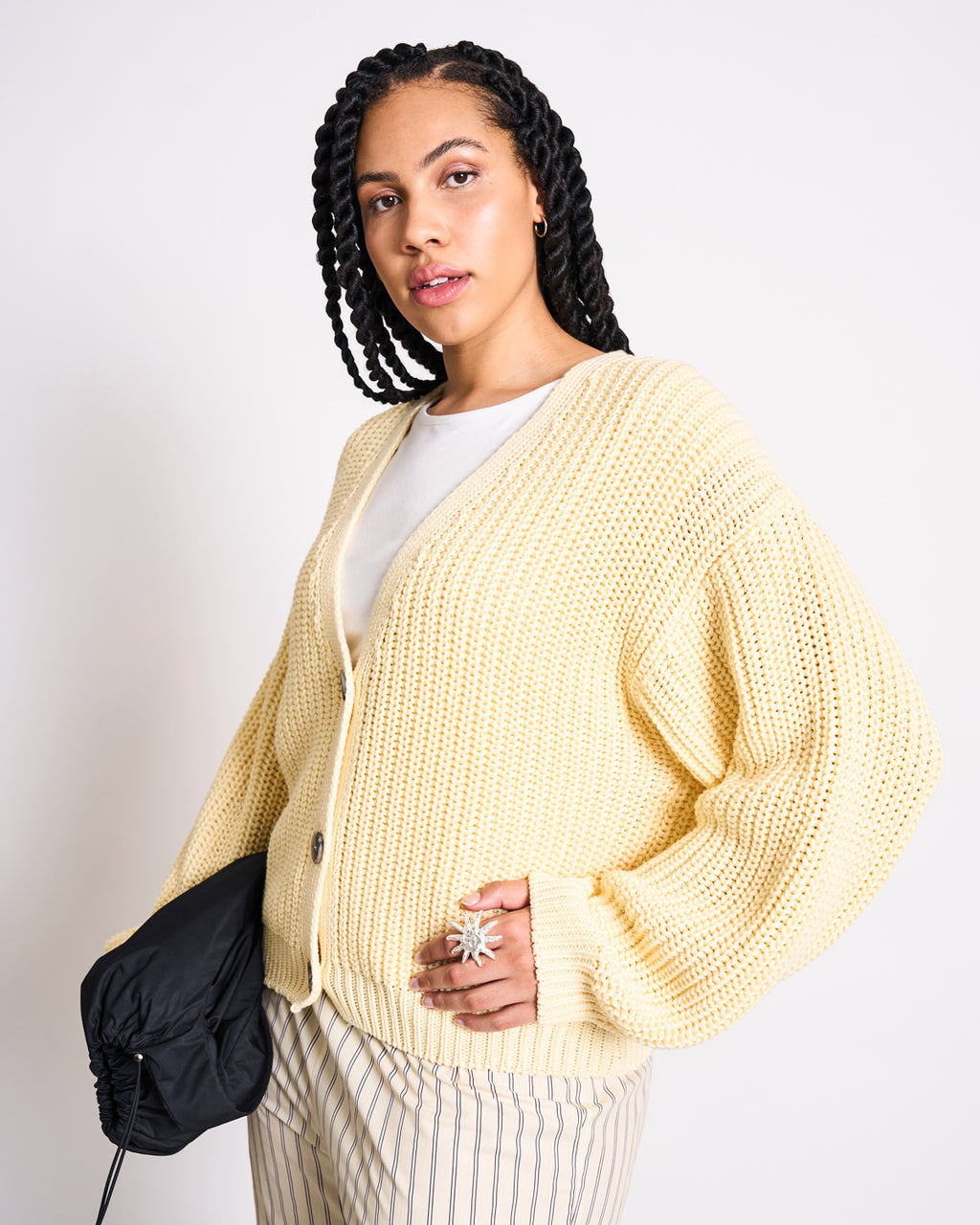 CHUNKY CARDIGAN LENA BUTTERMILK GOTS – JAN 'N JUNE