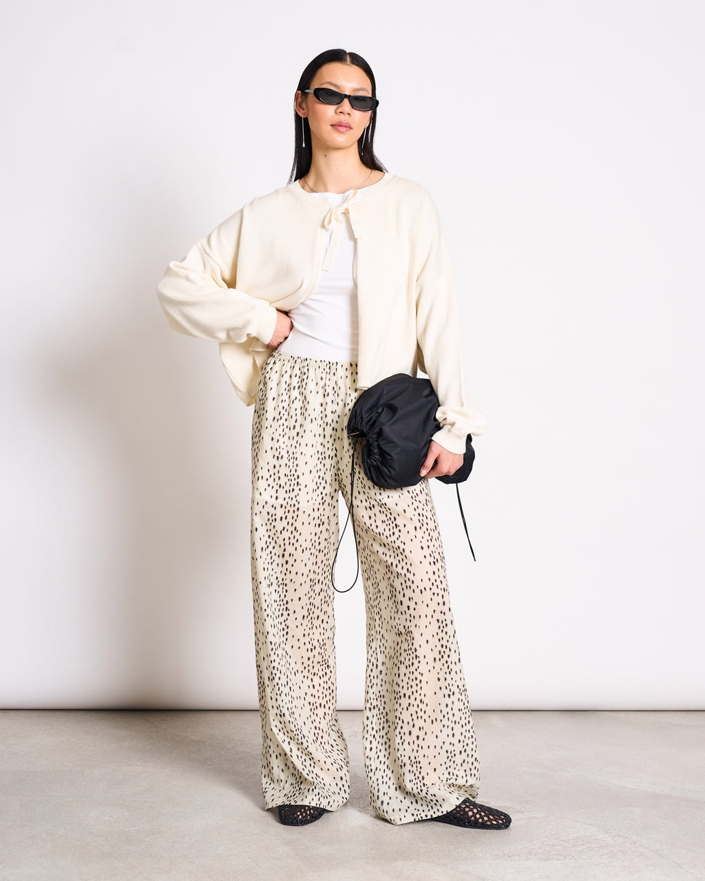 LOOSE TIE CARDIGAN ZEA OFFWHITE GOTS – JAN 'N JUNE