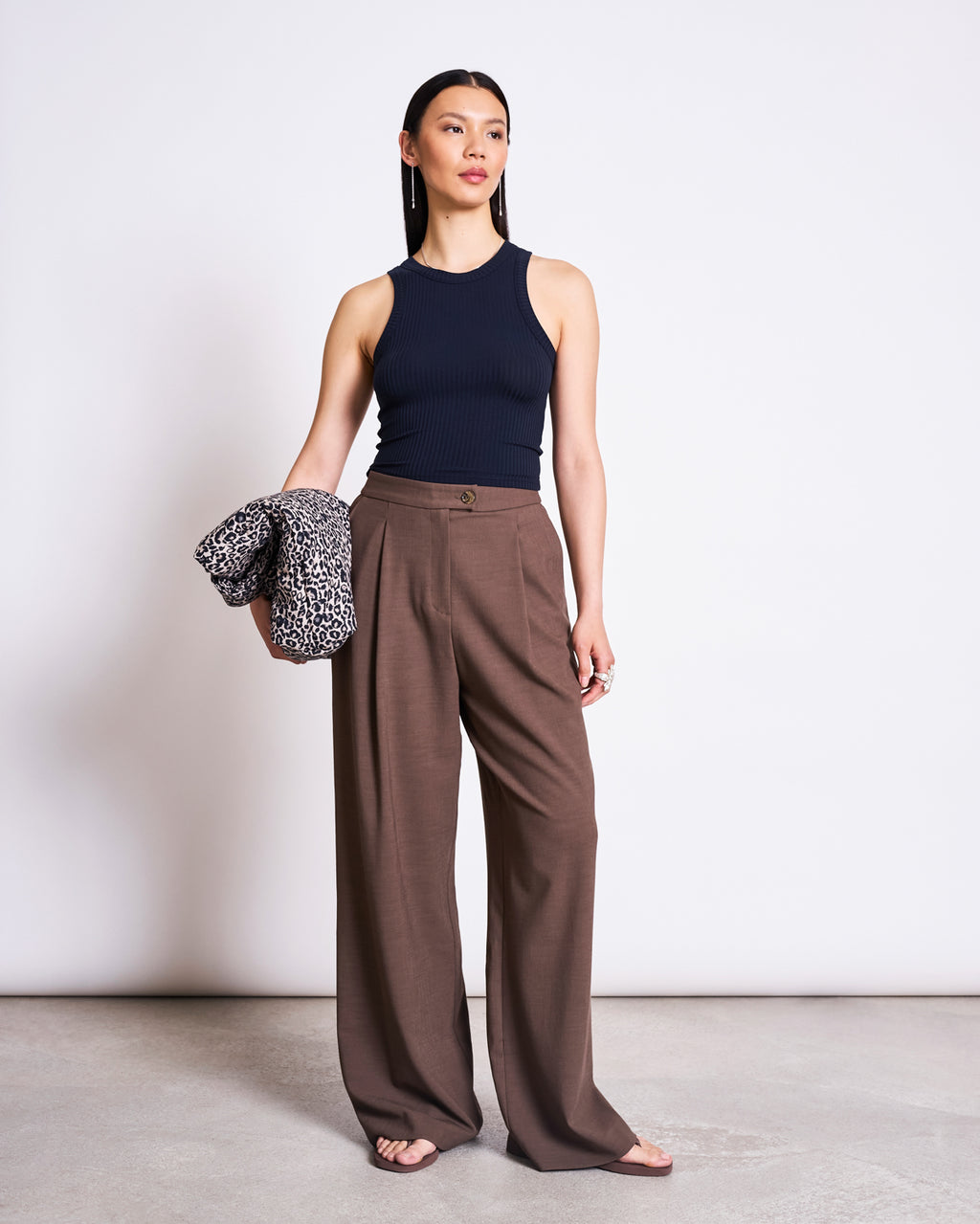 PLEATED WIDE PANTS NIVA CLAY – JAN 'N JUNE