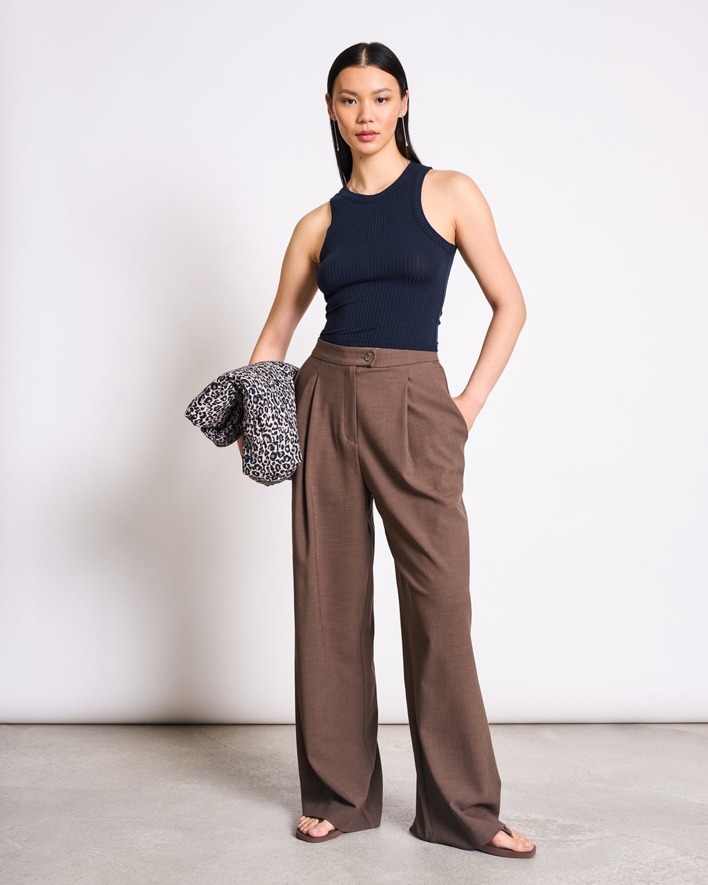 PLEATED WIDE PANTS NIVA CLAY – JAN 'N JUNE