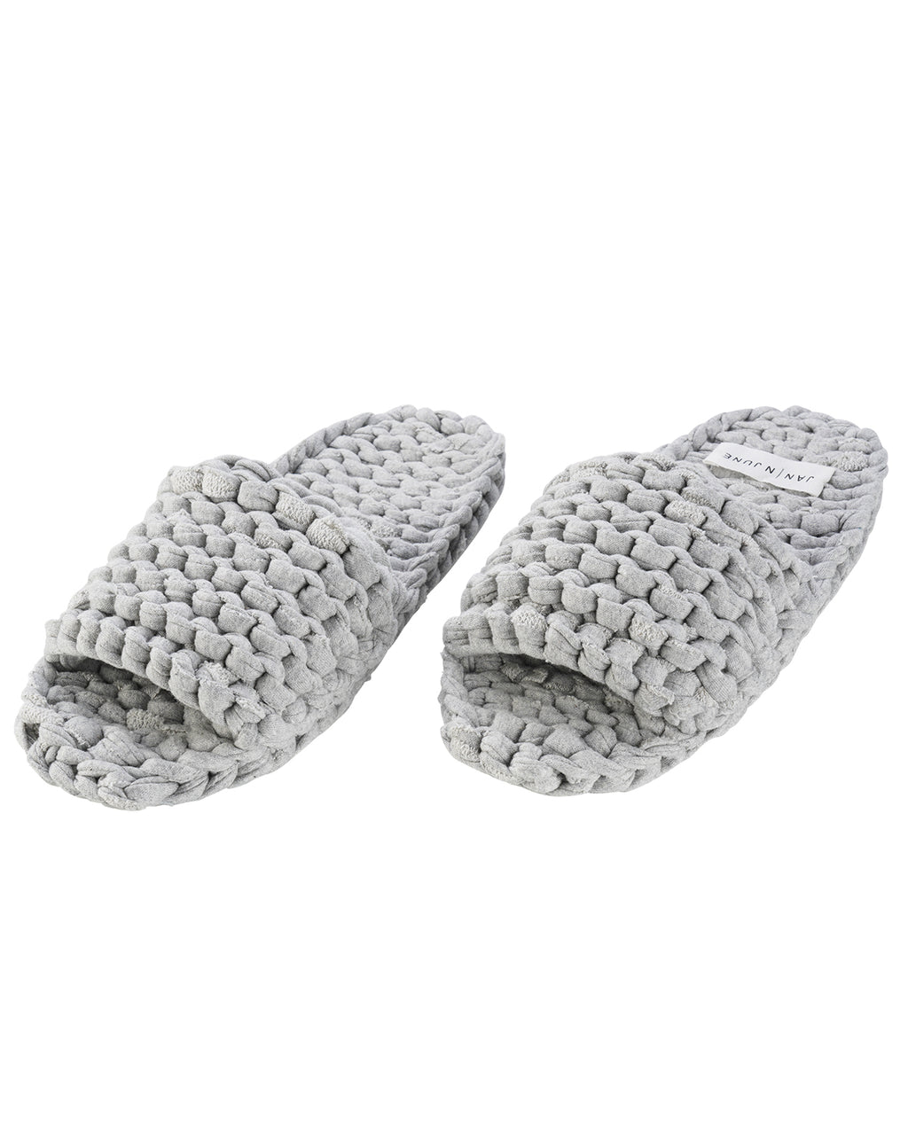 KNIT SLIPPERS BERLINETTE GREY – JAN 'N JUNE