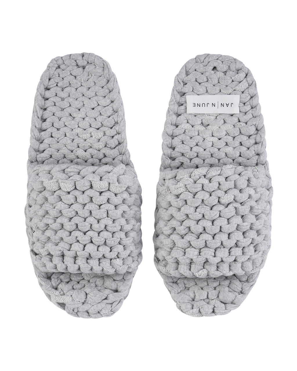 KNIT SLIPPERS BERLINETTE GREY – JAN 'N JUNE